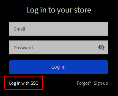 Logging in to Your Store